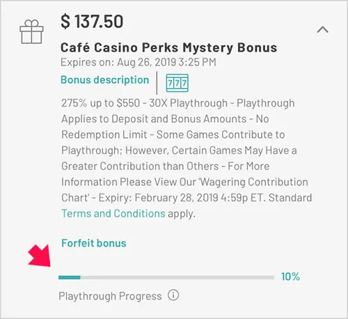 Wagering Requirements & Playthrough - Help Center | Cafe Casino